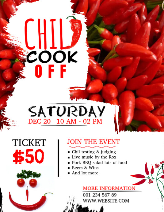 Chili Cook-off Flyer Template | PosterMyWall