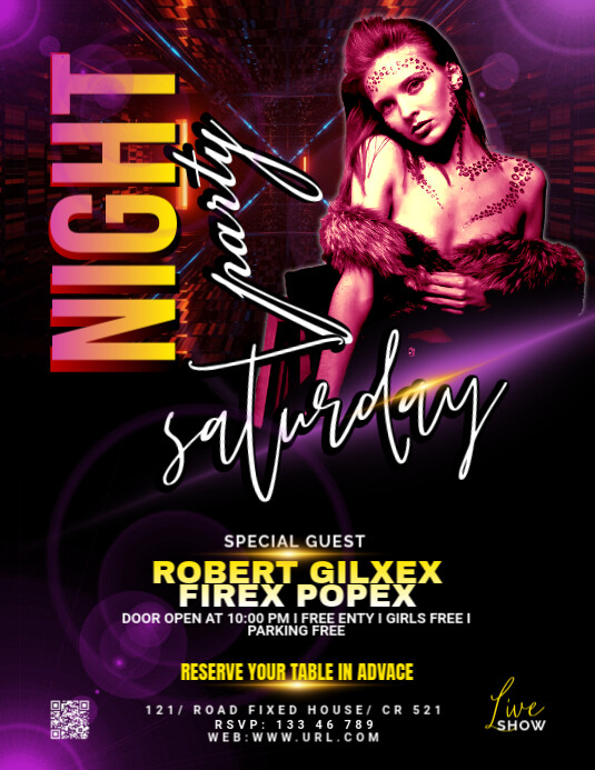 Night Club Flyer Template | PosterMyWall