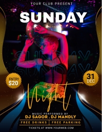 SATURDAY Night club Flyer Template | PosterMyWall