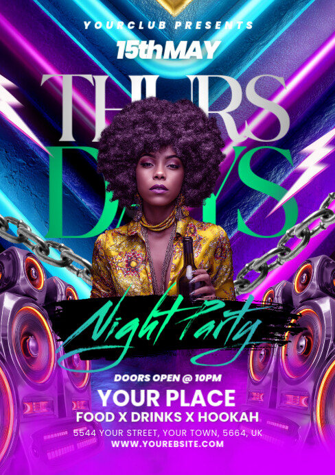 Night club flyer template | PosterMyWall