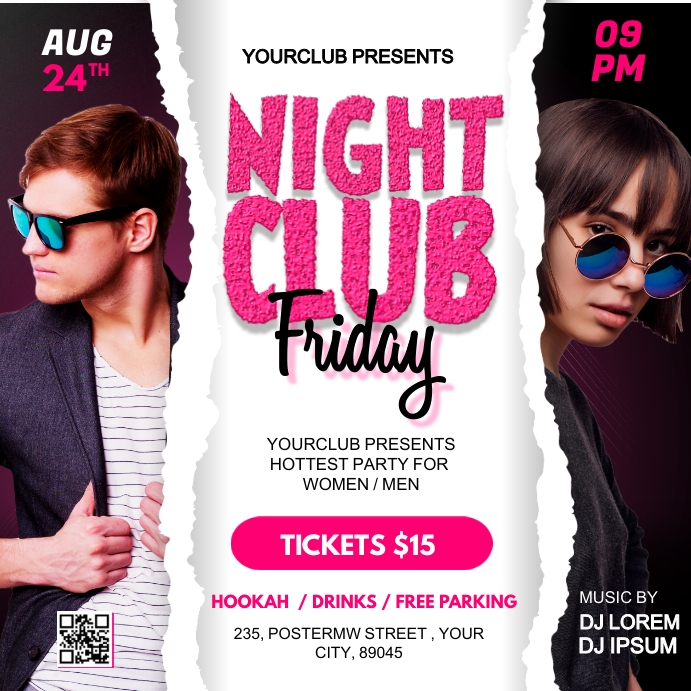 night club friday Template | PosterMyWall