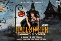 Night Club Halloween Party Template | PosterMyWall