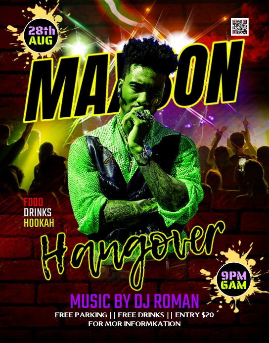 Plantilla de night club hangover party flyer | PosterMyWall