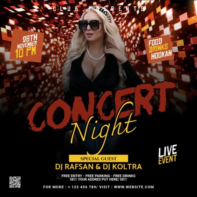 Night Club Instagram Post Template | PosterMyWall
