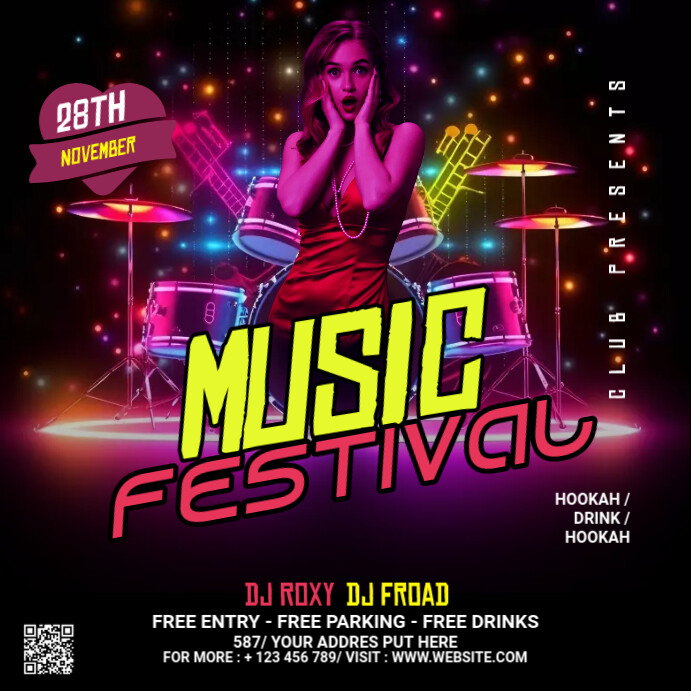 Night Club Instagram Post Template | PosterMyWall