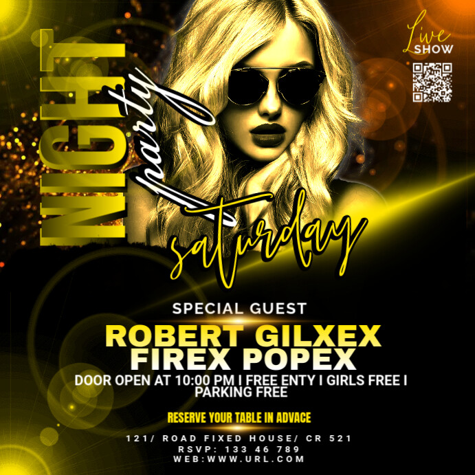 Night Club Instagram Post Template | PosterMyWall