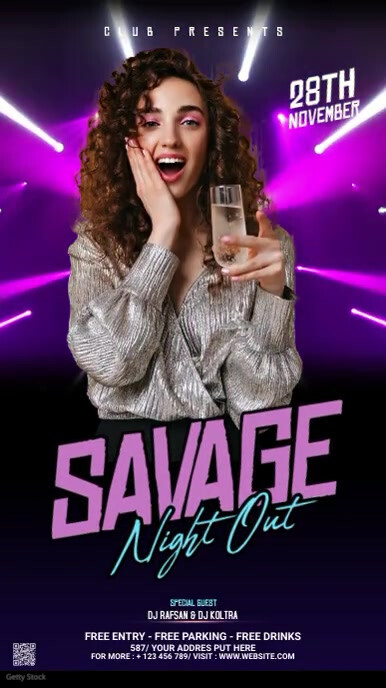Night Club Instagram Reel Template | PosterMyWall