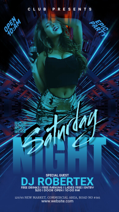 Night club Instagram Story Template | PosterMyWall
