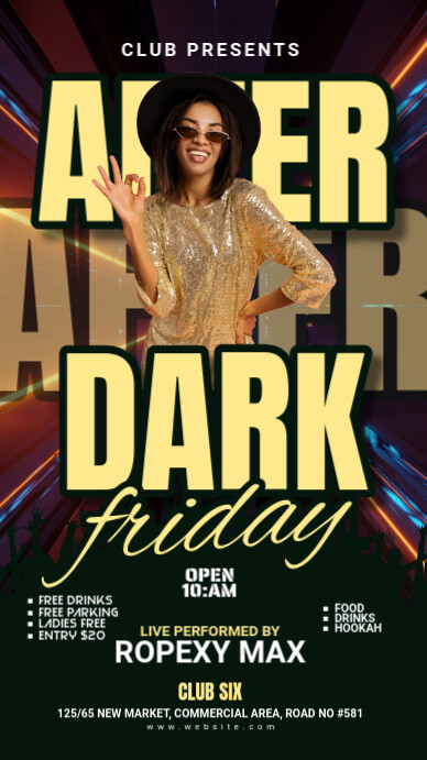 Night Club Instagram Story Template | PosterMyWall