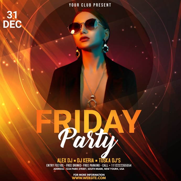 Night Club instragam postTemplate | PosterMyWall