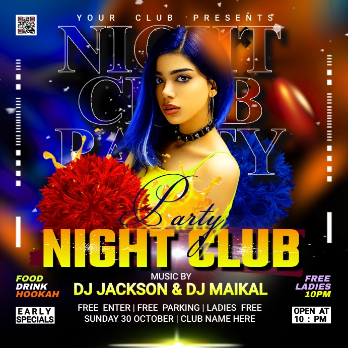 night club party ad design template | PosterMyWall