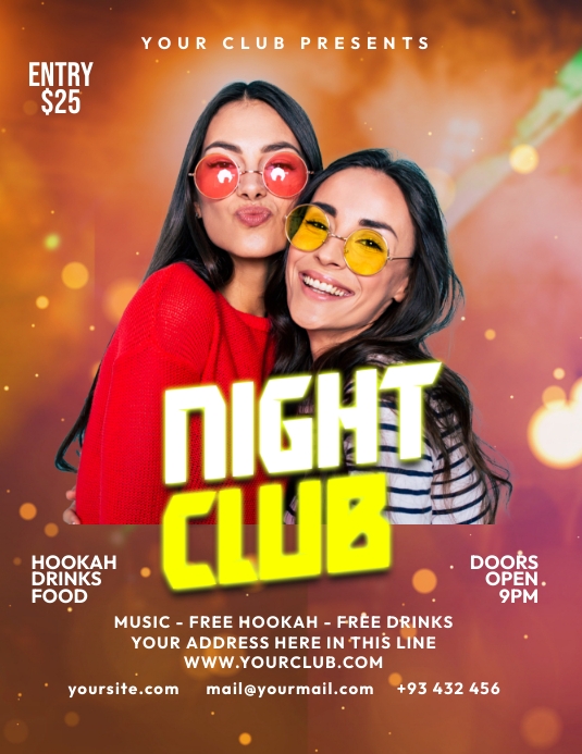 Night Club Party Ads Templat | PosterMyWall