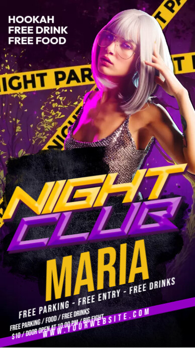 Night Club Party Ads Template | PosterMyWall
