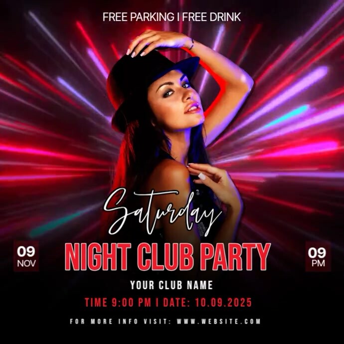Night Club Party Ads Templat | PosterMyWall