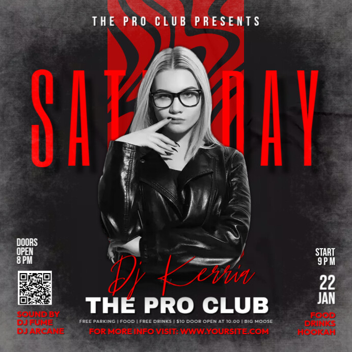 Plantilla de Night Club Party Ads | PosterMyWall