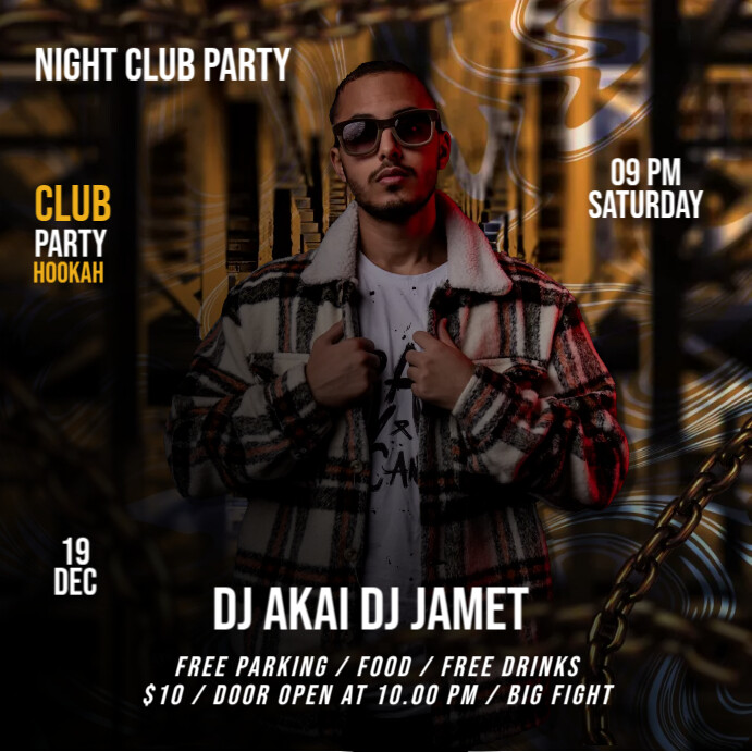Modèle Night Club Party Ads | PosterMyWall