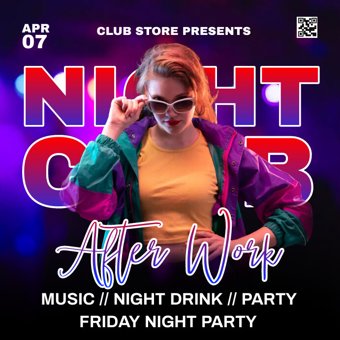 Night Club Party Ads Template | PosterMyWall