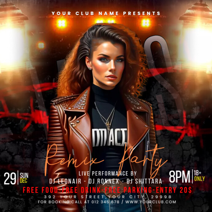 Night Club Party Ads Template | PosterMyWall