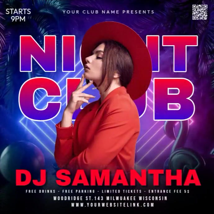 Night Club Party Ads Template | PosterMyWall