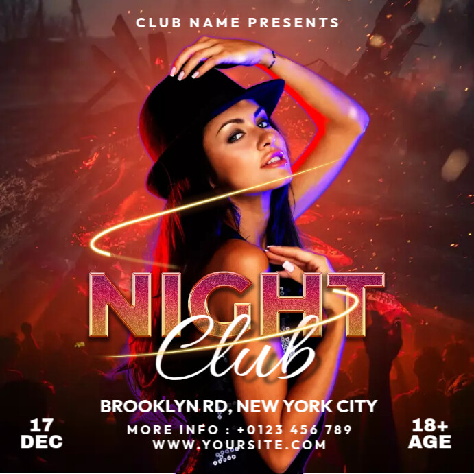 Night Club Party Ads Template | PosterMyWall
