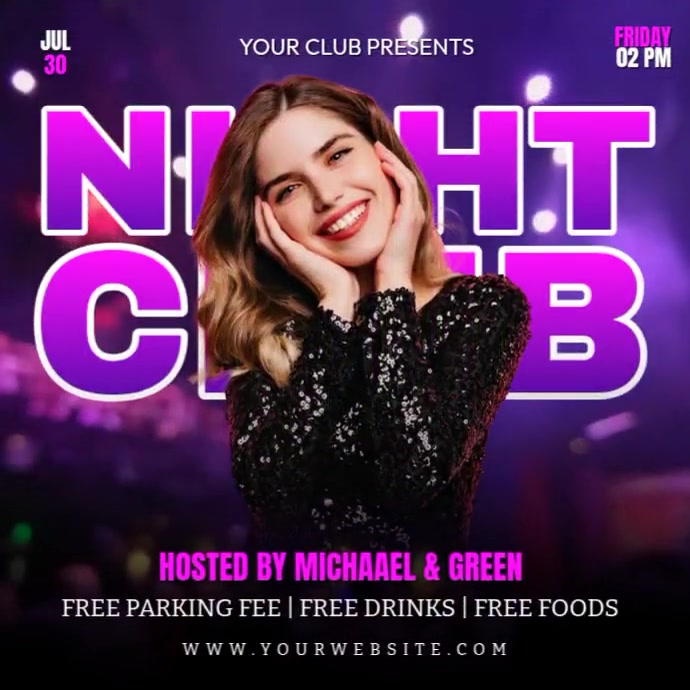 Copy of Night Club Party Ads | PosterMyWall