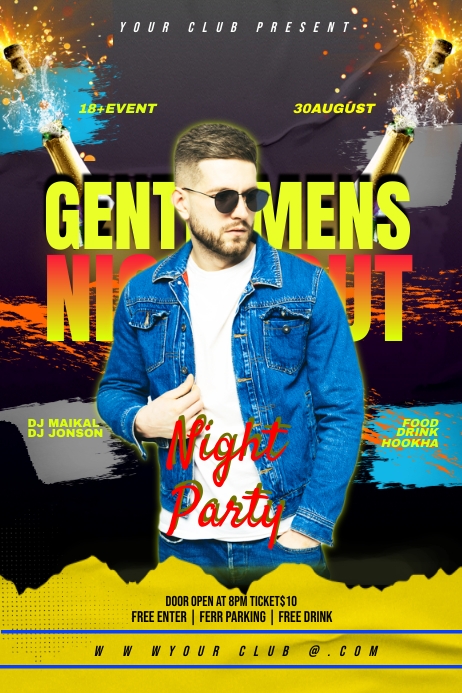 night club party banner Template | PosterMyWall
