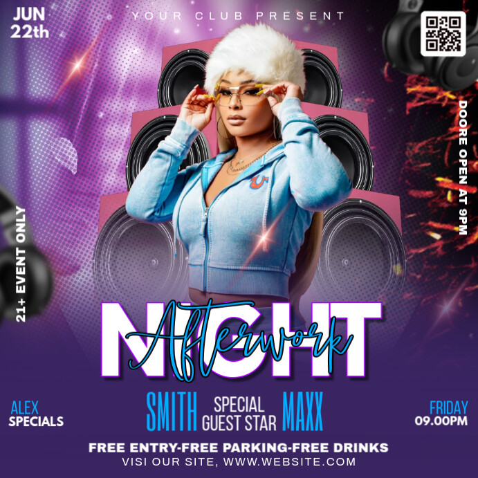 Night club party Template | PosterMyWall