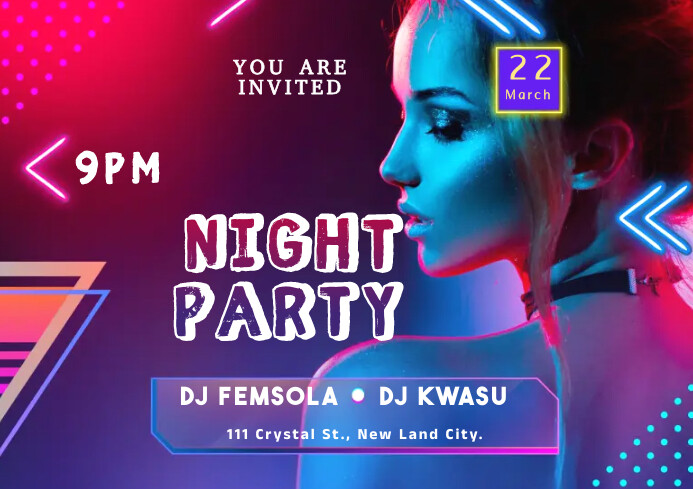Night Club Party Template | PosterMyWall