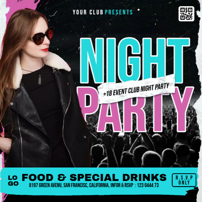 Night Club Party Template | PosterMyWall
