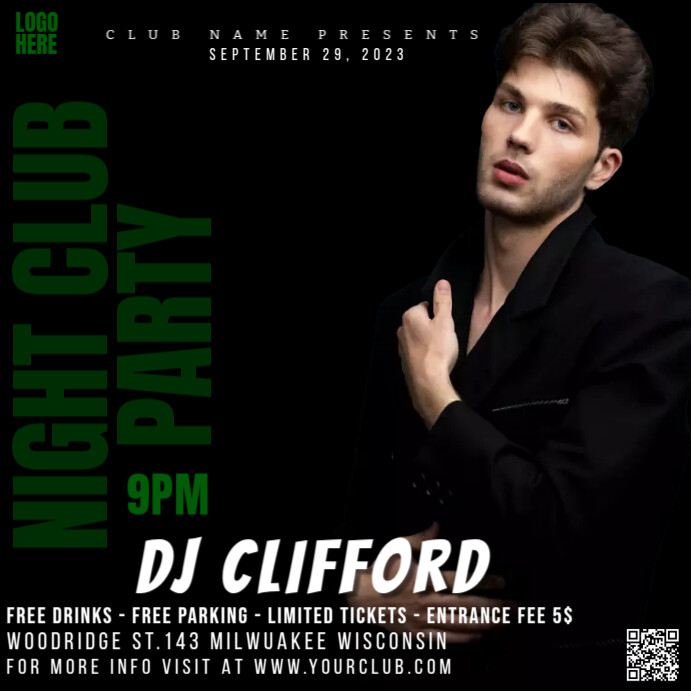 Night Club Party Template | PosterMyWall