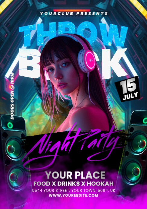 Night Club Party Template | PosterMyWall