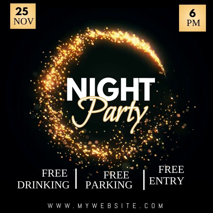 Night club party Template | PosterMyWall