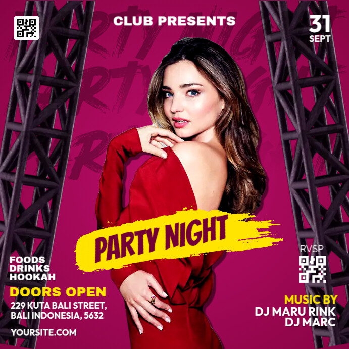 Night Club Party Template | PosterMyWall