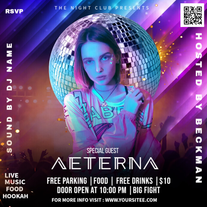 Night Club Party Template | PosterMyWall