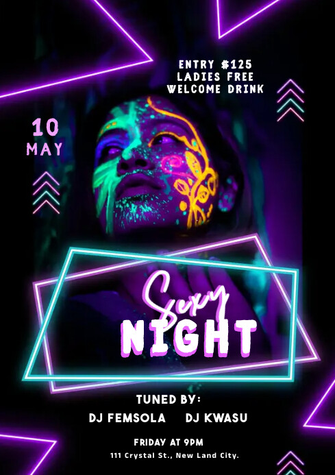 Night Club Party Template | PosterMyWall