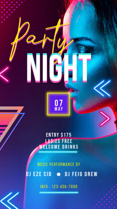 Night Club Party Template | PosterMyWall