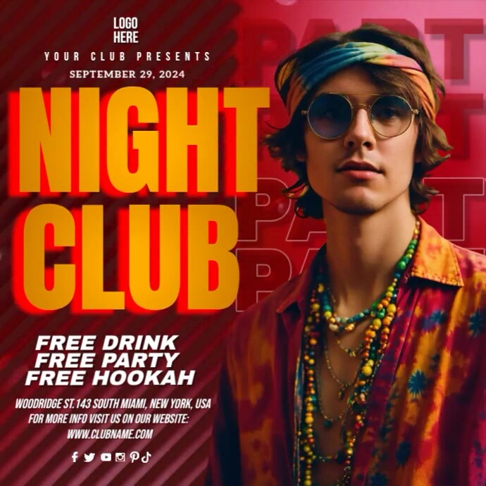 Night Club Party Template | PosterMyWall