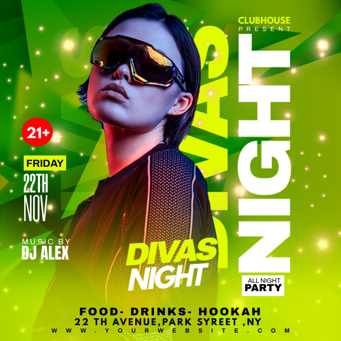Night Club Party Template | PosterMyWall