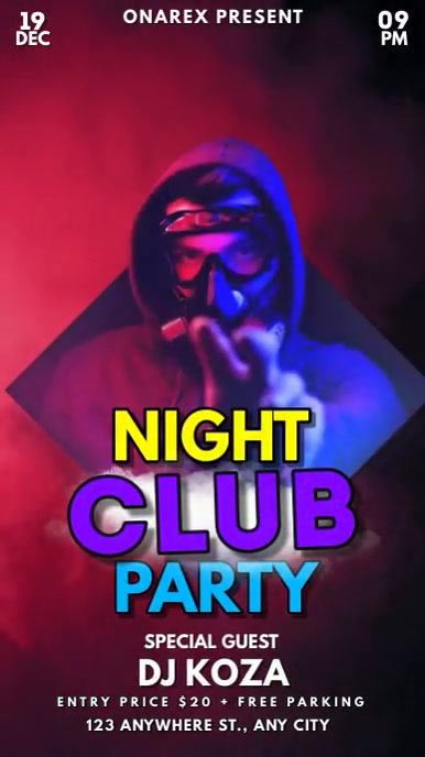 Night Club Party Template | PosterMyWall