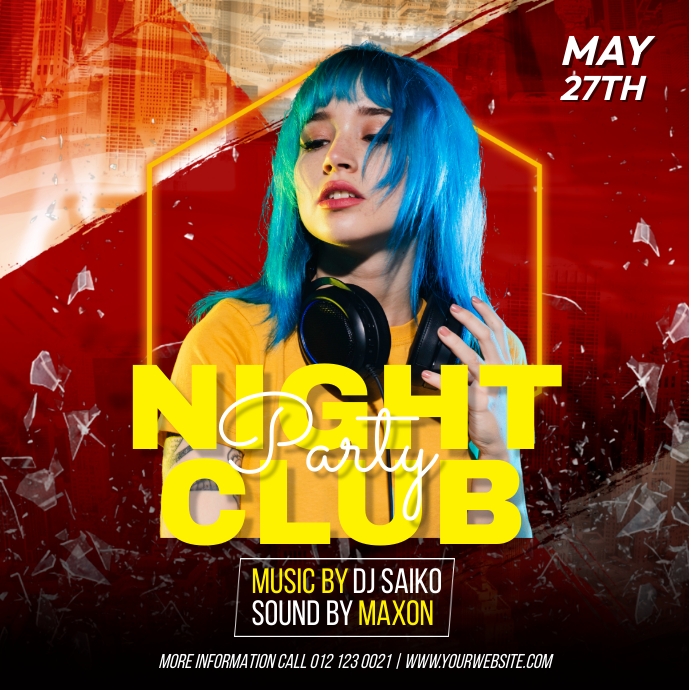 Night Club Party Template | PosterMyWall