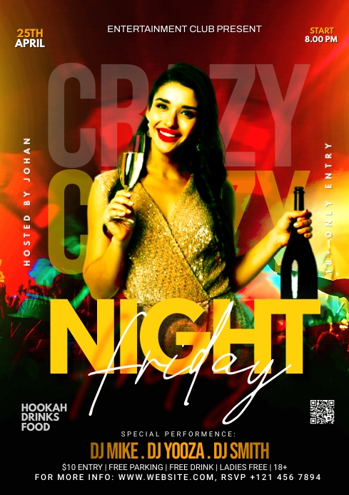 Night club Party Template | PosterMyWall