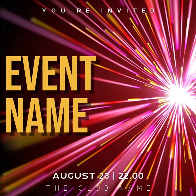 Night Club Party Event Video Template | PosterMyWall