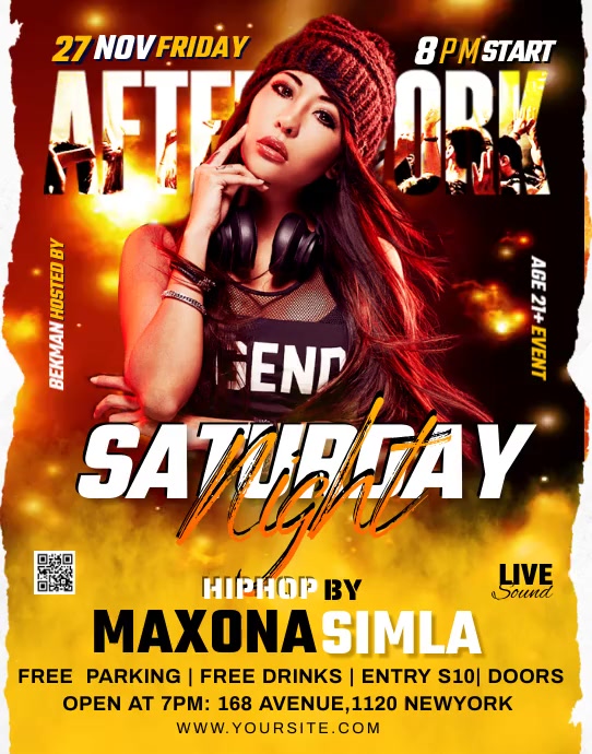 Night club Party Flyer (1) Template | PosterMyWall