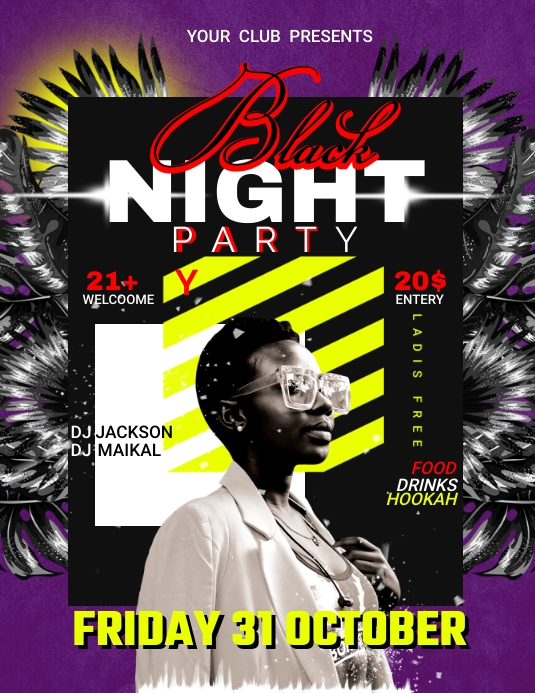 Modèle De Dépliant de Soirée En Discothèque | PosterMyWall