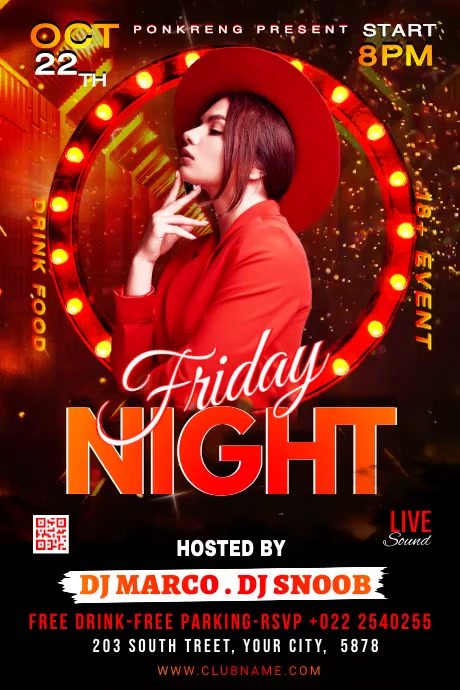 Night club Party Flyer Template | PosterMyWall