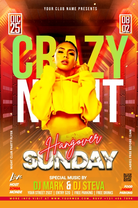 Night Club Party Flyer Design Template | PosterMyWall