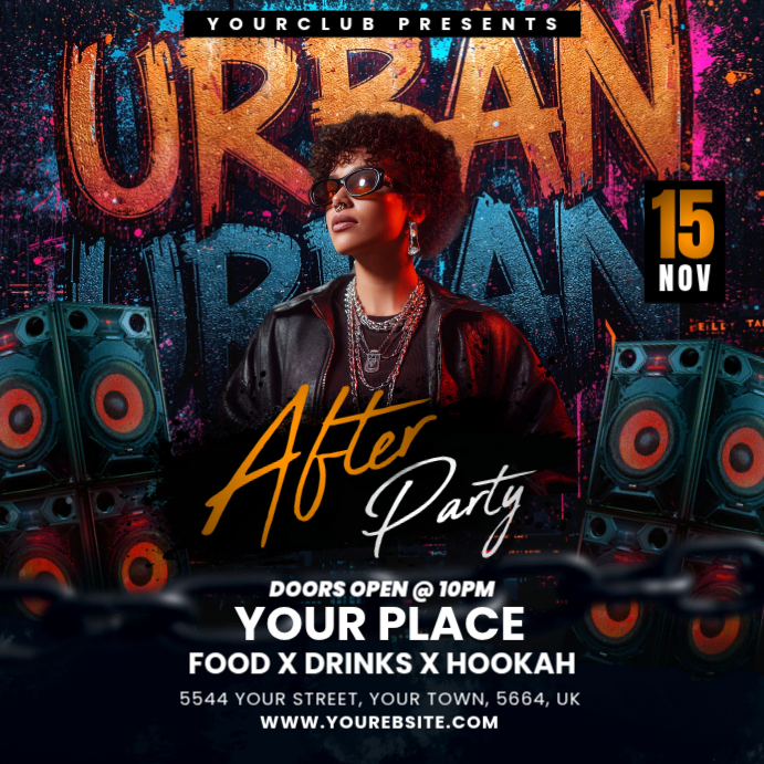 Night club party flyer Template | PosterMyWall