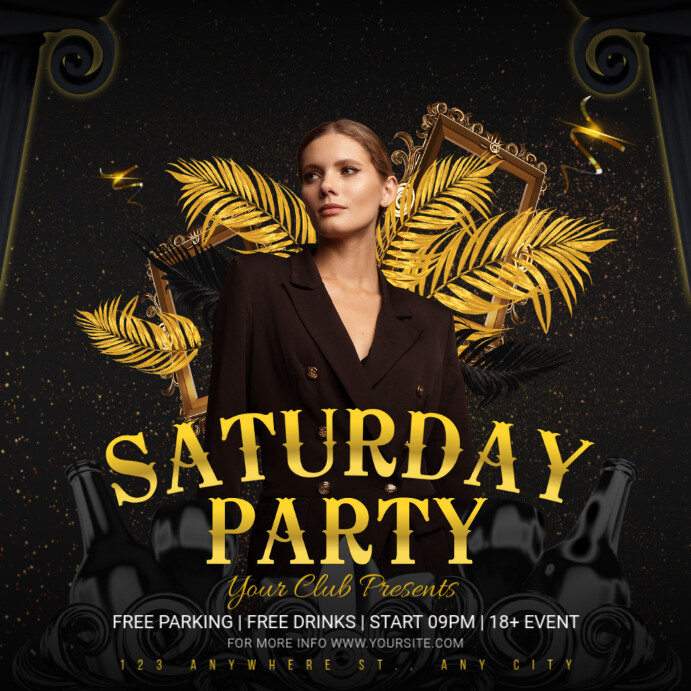 Night club party Instagram Post Templat | PosterMyWall