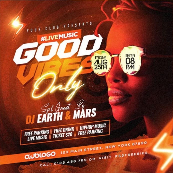 Night Club Party Instagram Post Design Template | PosterMyWall