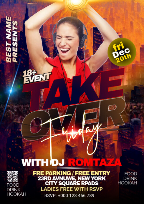 Night Club Party Instagram Story Template | PosterMyWall